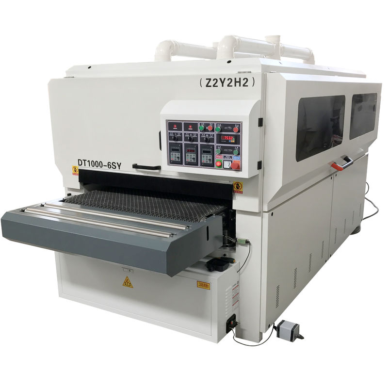 Two Side Woodworking Sanding Machines High Precision Use In Panel Furniture